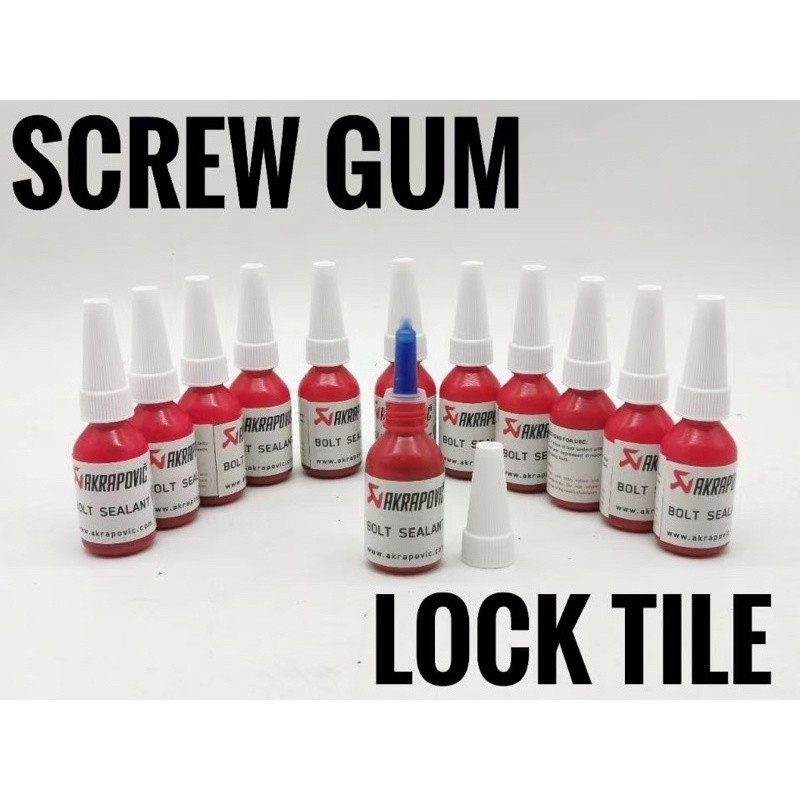 BOLT SEALANT SCREW LOCK THREAD THREAD LOCKER 10ML SCREW GUM -AKRAPOVIC ...
