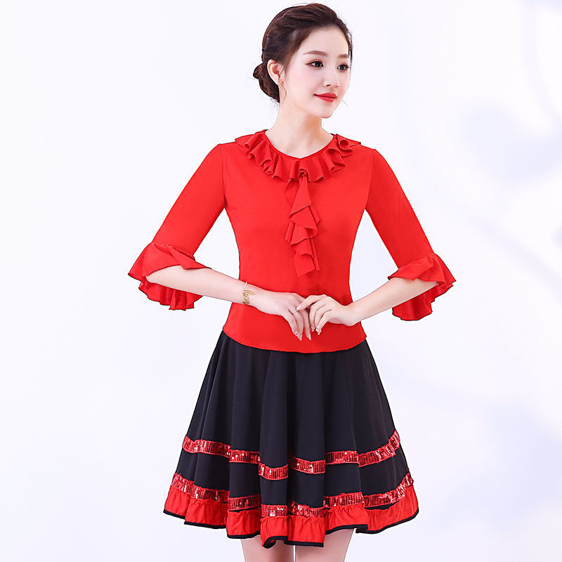 Western Style Square Dance Costume Suit New Style Dance Suit Modern ...