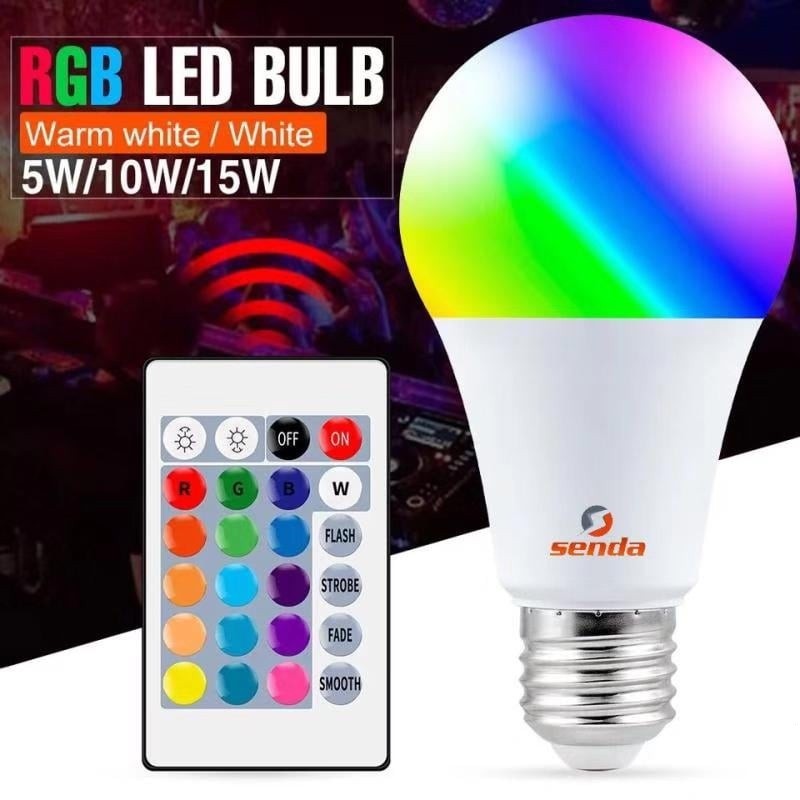 5W 10W 15W LED RGB mentol kawalan jauh warna cahaya menukar lampu ...