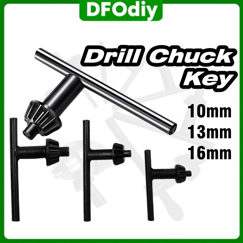 DFOdiy Drill Chuck Key Pembuka Kunci Mesin Gerudi 3/8" 10mm 1/2" 13mm 5 ...