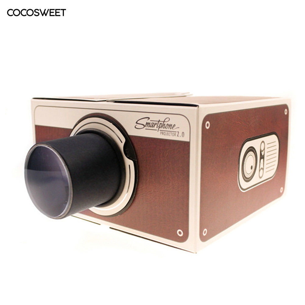Vintage Portable Mini DIY Cardboard Home Cinema Theater Smart Phone ...