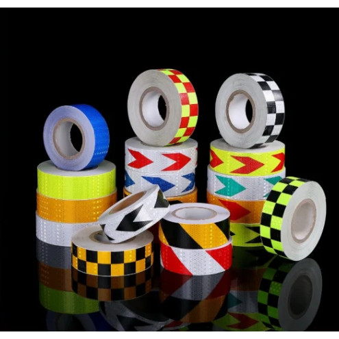 Safety Warning Reflective Floor Tape Strip Roll Film Sticker 5cm x 10 ...