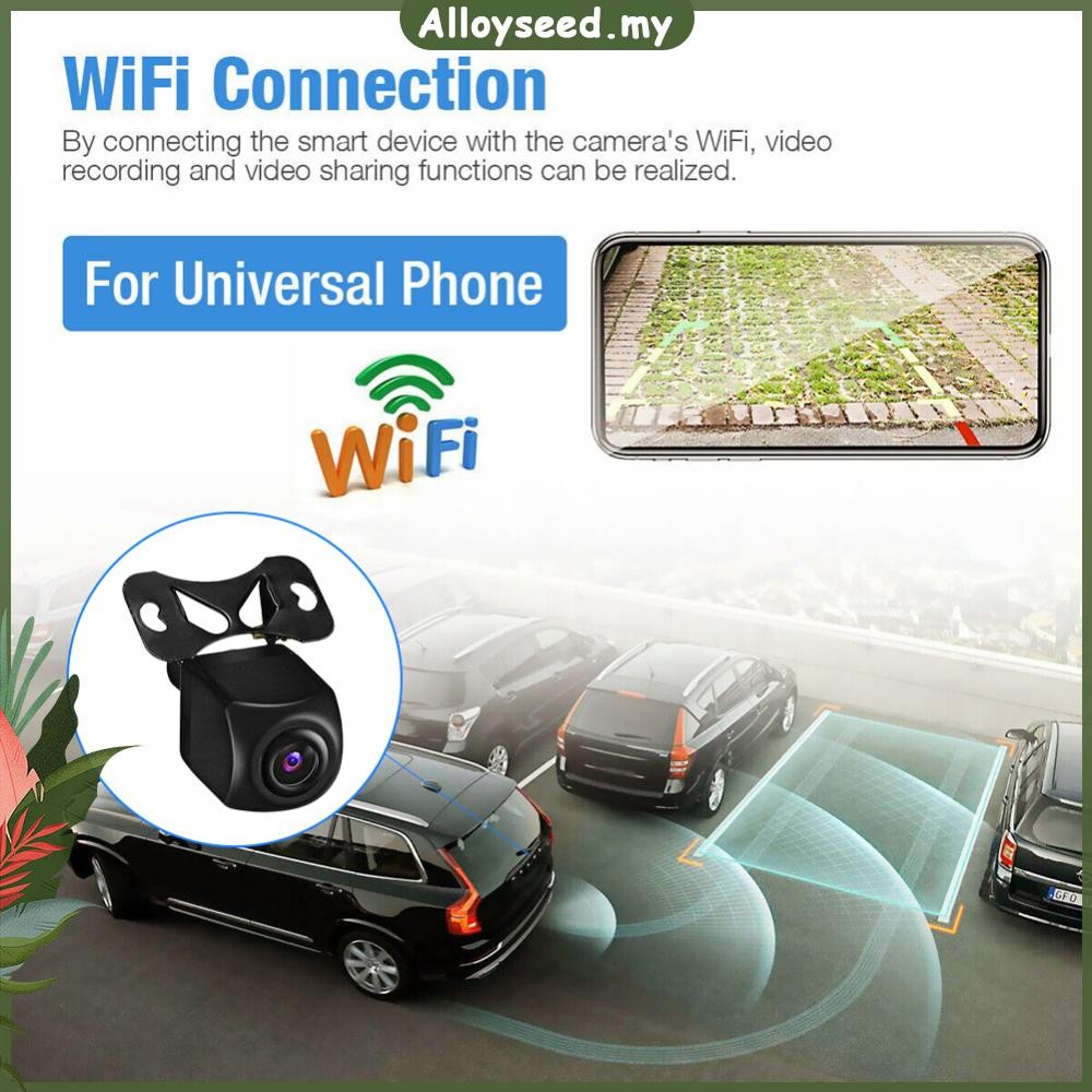 Alloyseed 【High Quality】 Wireless WiFi Car Rear View Camera Night ...