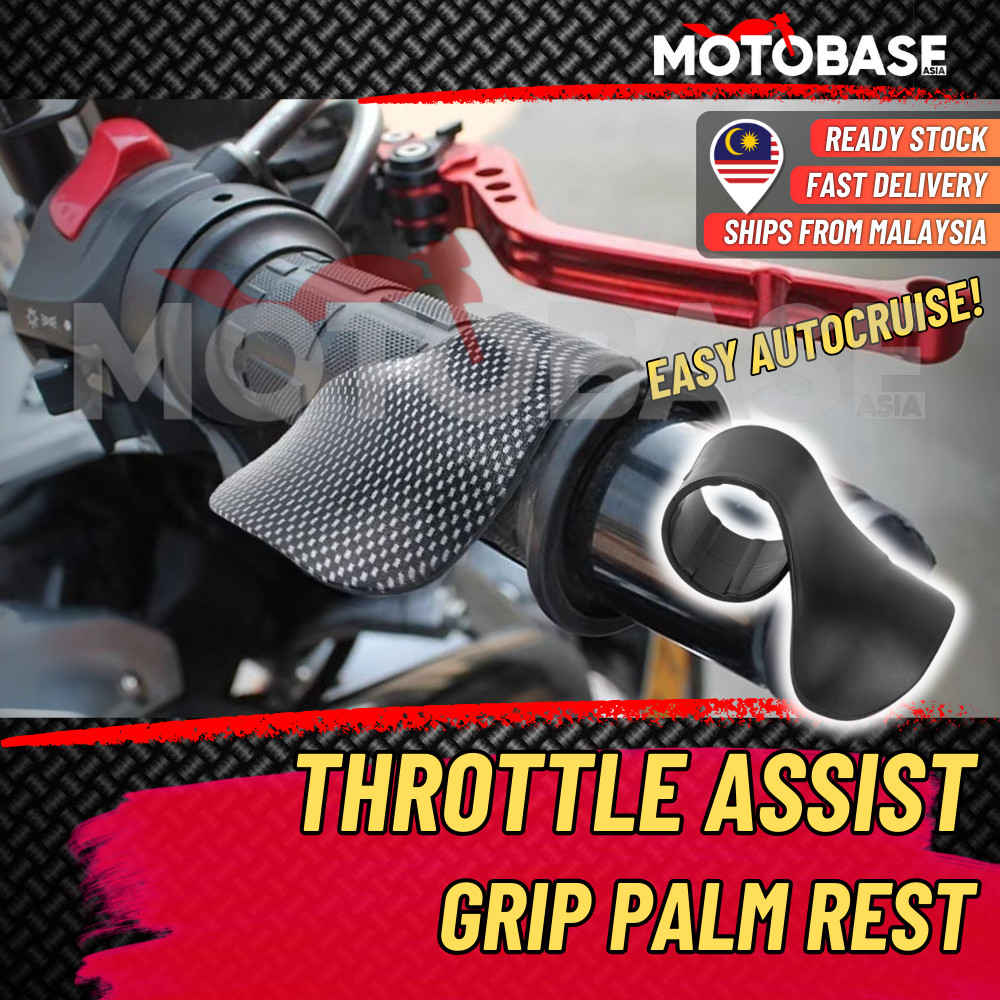 Motorcycle Throttle Assist Grip Palm Rest Crampbuster Autocruise Santai ...