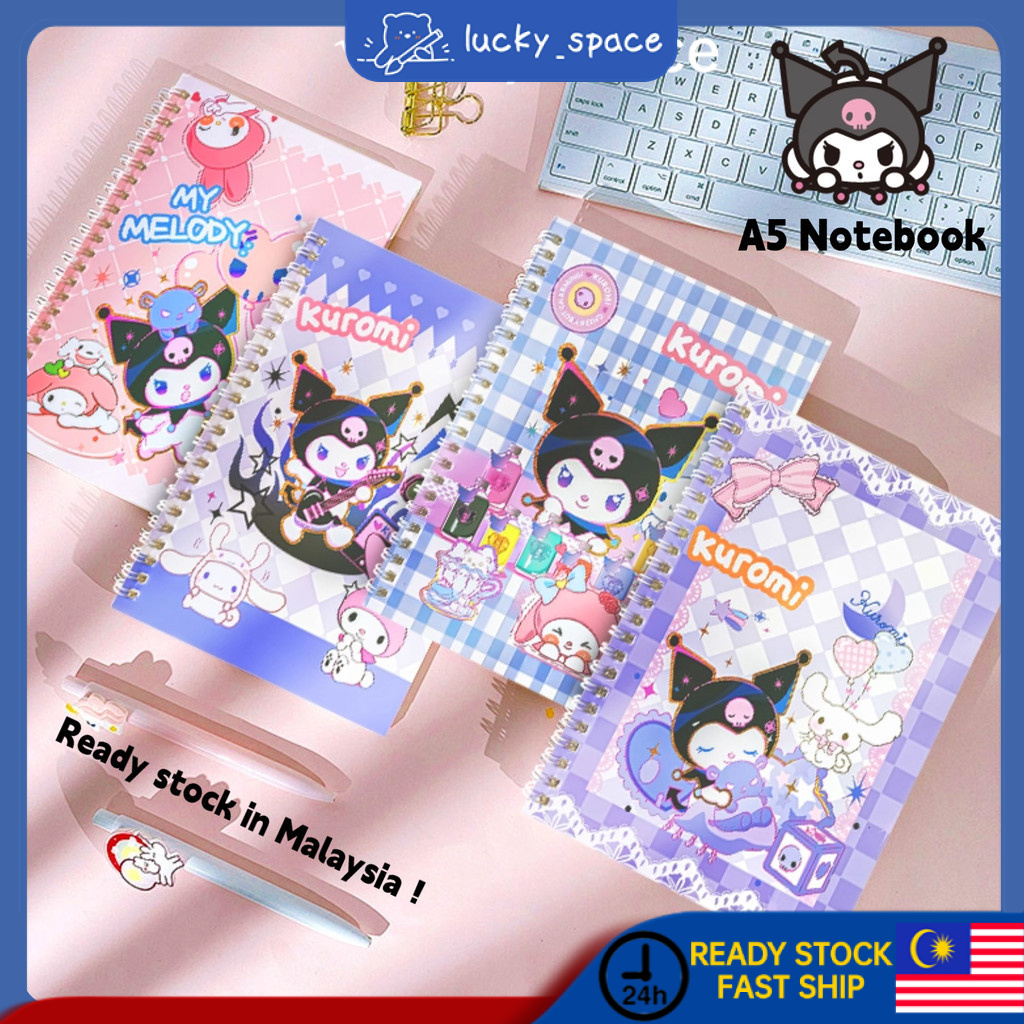 40 Pages A5 Kuromi Notebook girls Cute book school student Notebook ...