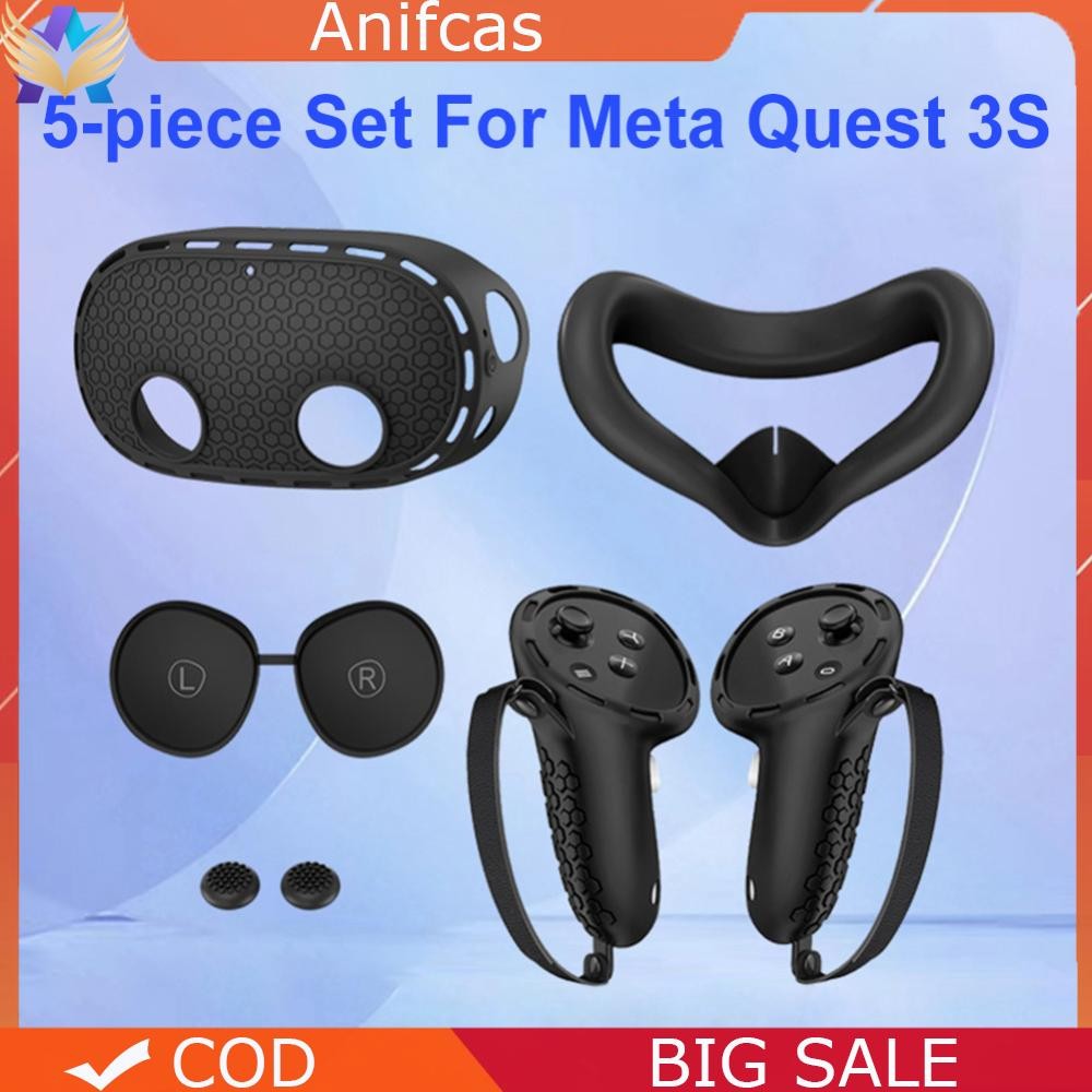 Silicone Cover Set Controller Grips VR Shell Cover for Meta Quest 3S ...