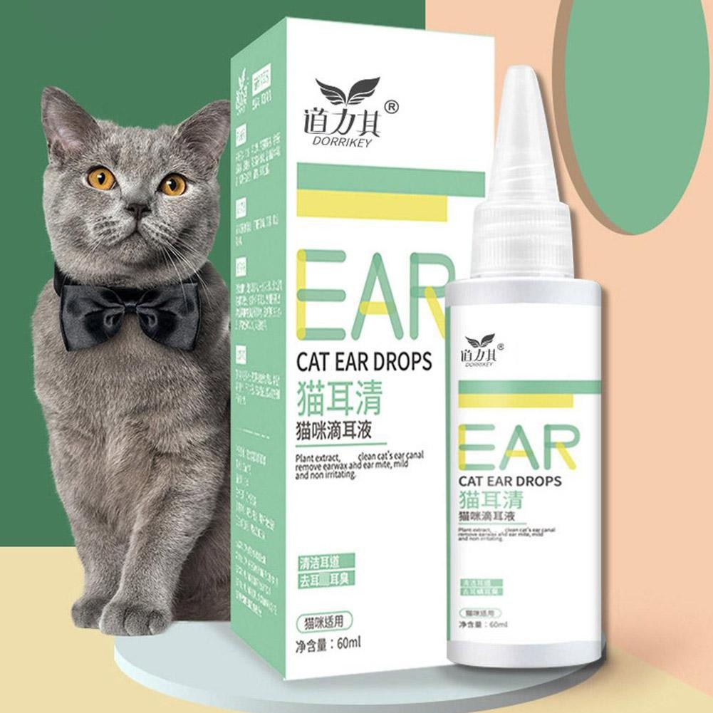 Cat Ear Wash 60ml Remove Ear Odor Ear Care Kill Bad Reduce Bugs And ...
