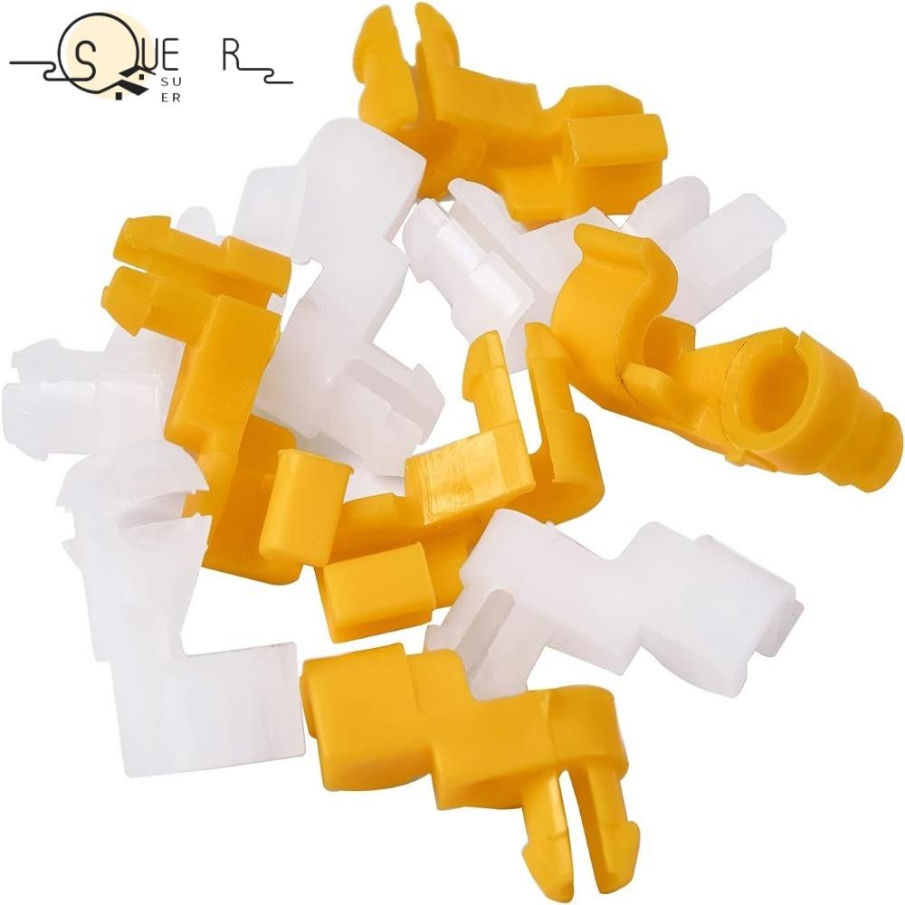 SUEREN 6pack Clip, White 69293-12040 Door Lock Rod Clips, Car ...
