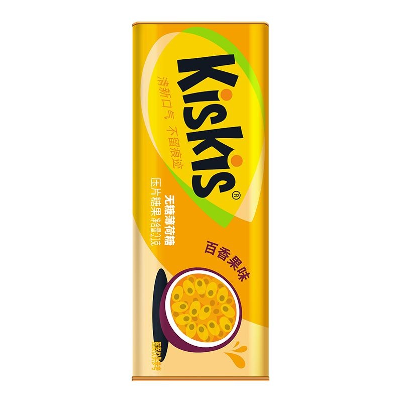 酷滋KisKis无糖薄荷糖清新接吻口气糖果香体糖21g盒装Kuzi KisKis Sugar Free Mint Sugar Refreshing jiajialeshenghuo ...
