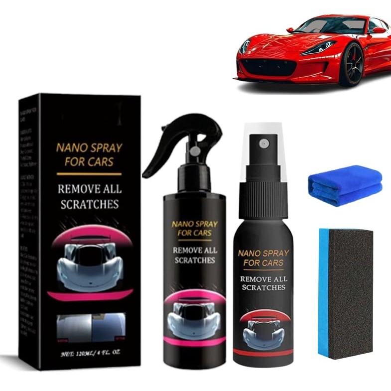 Nuracoat Nano Car Spray, Instant Invisible Scratch Remover, Quick ...