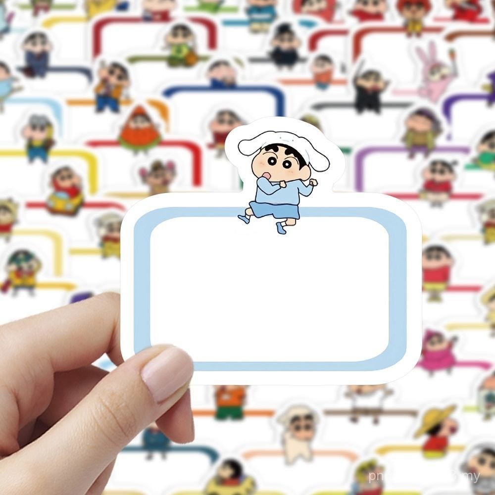 240 Sheets Crayon Shin-Chan Name Stickers Creative Waterproof Name ...