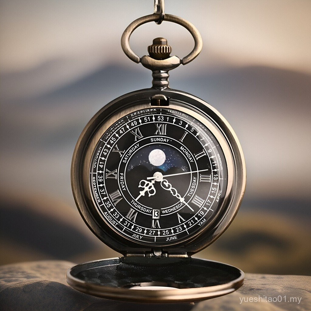 Carta Bintang Artik Kreatif Jam Poket Langit Berbintang Retro Bintang ...