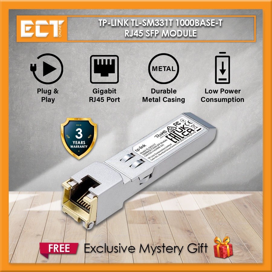 TP-Link TL-SM331T 1000BASE-T RJ45 SFP Module | Shopee Malaysia