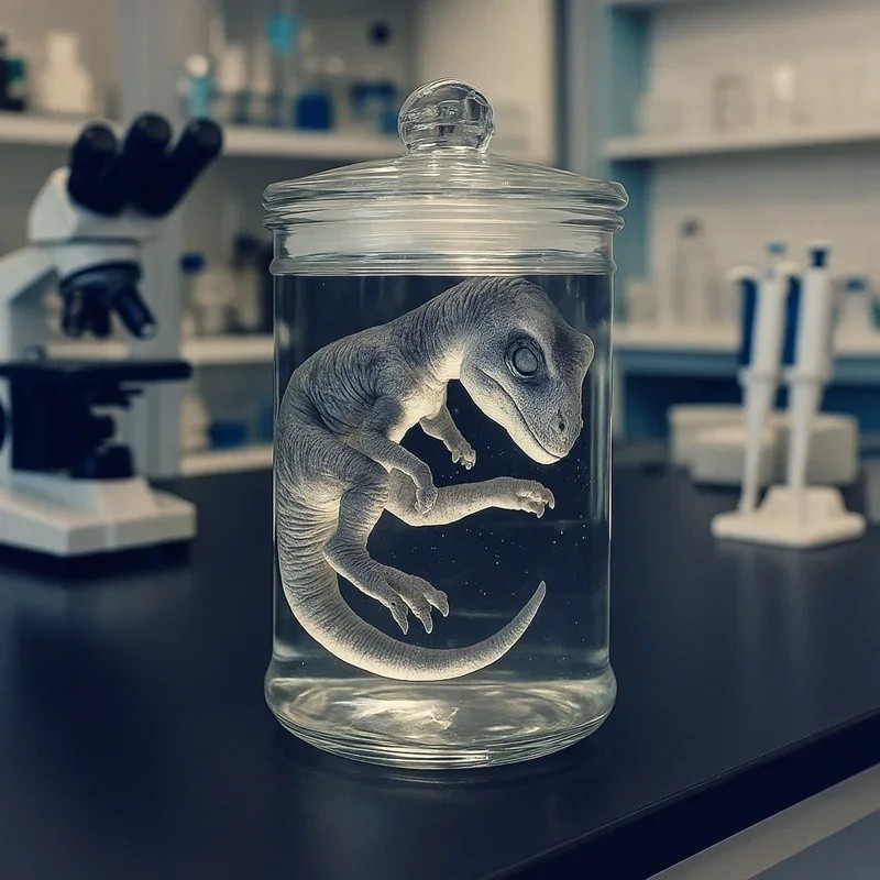 Model Specimen Cub Embryo Simulation Test Tube Children Jurassic ...
