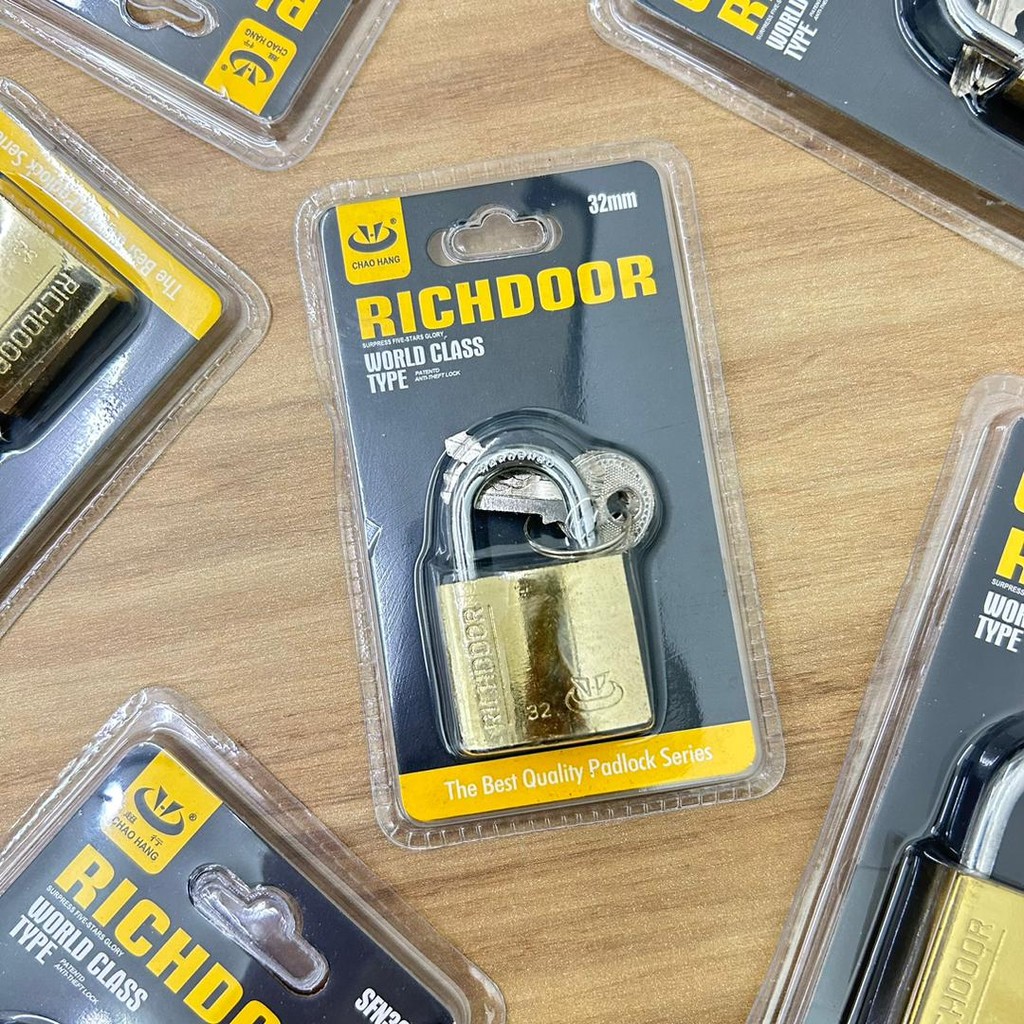 Richdoor High Security Padlock Heavy Duty Door Lock Safety Mangga Kunci ...
