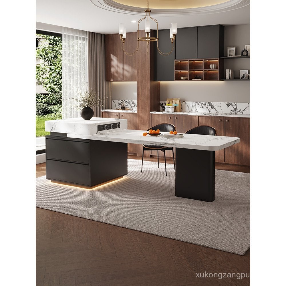 Let High-End Naked Island Table Integrated Retractable Hot Bending Arc ...