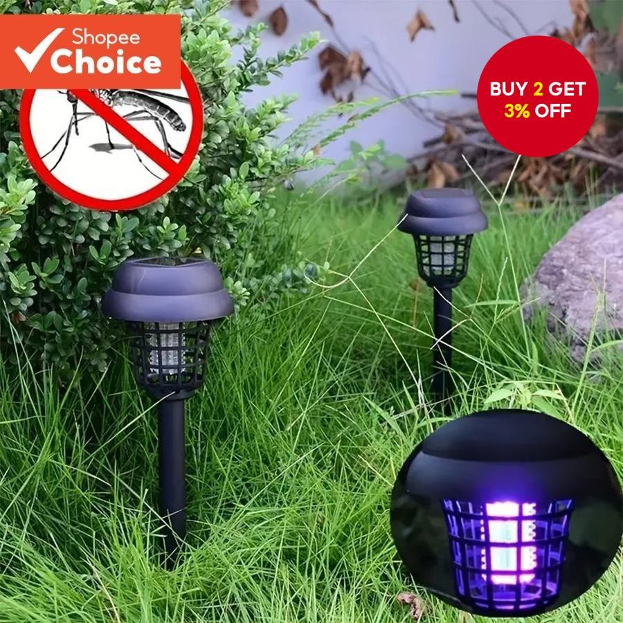 1pc Solar mosquito repellent lamp outdoor circular ground insertion ...