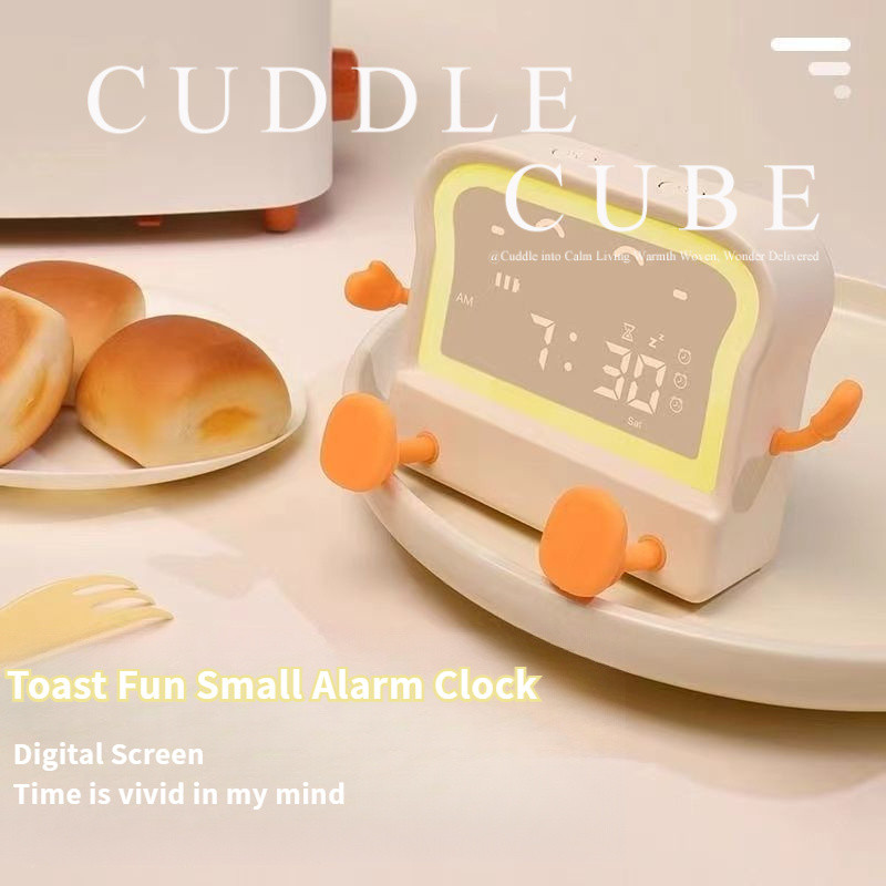 Smart small alarm clock/Toast/Cute/Charging/Timeable/Desktop/Colorful ...