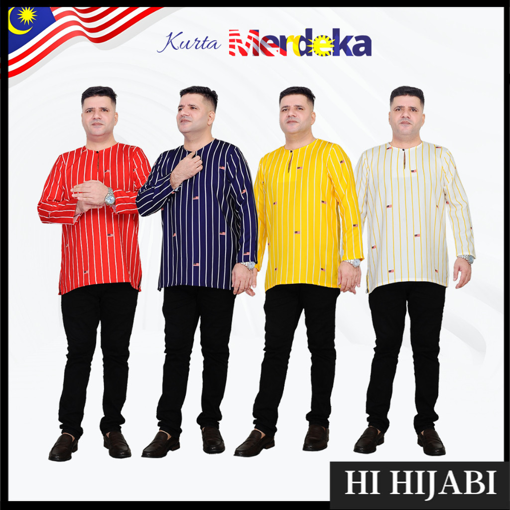 Kurta Merdeka Malaysia Regular Size Edisi Khas Jalur Gemilang H&H 2025 | Shopee Malaysia