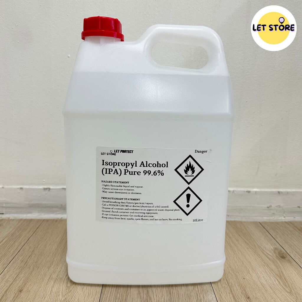 [99.6% HIGH PURITY] IPA Isopropyl Alcohol 10L 8KG Industrial Grade ...