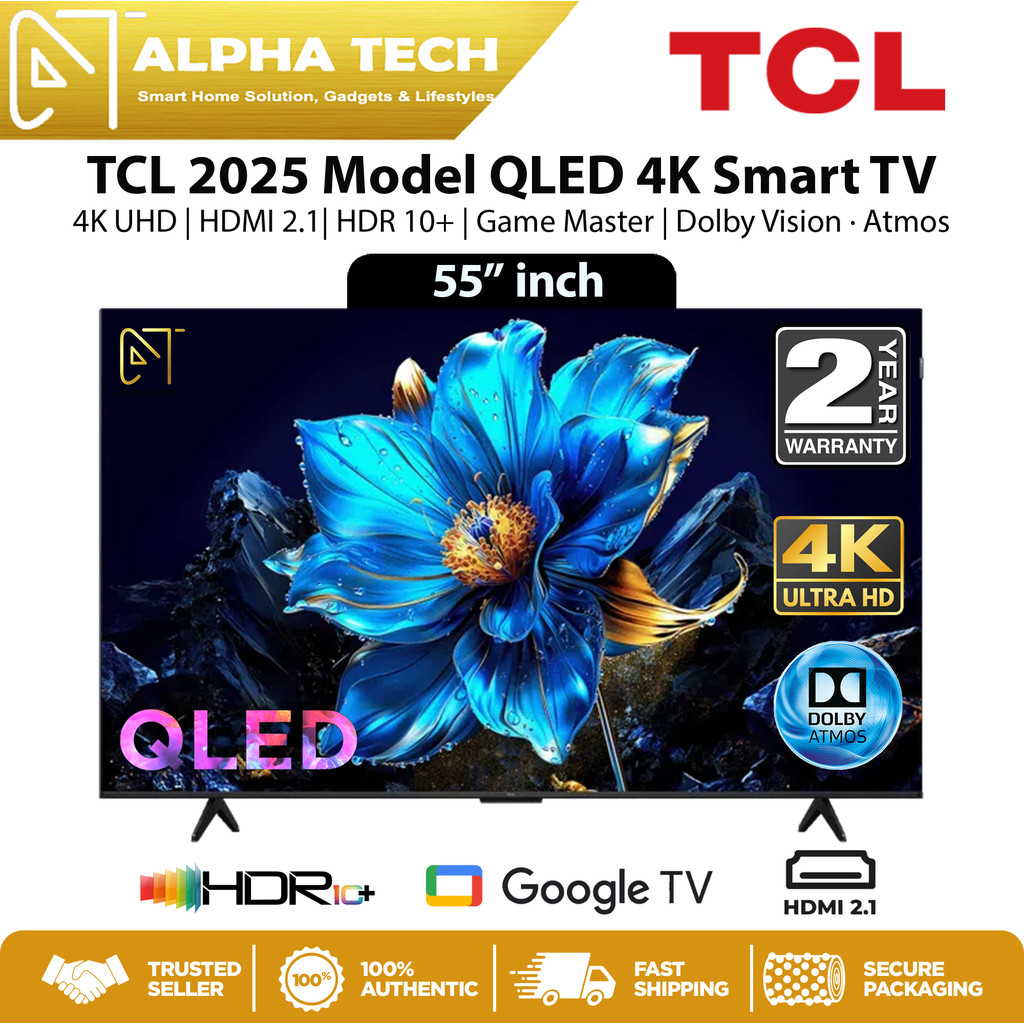 TCL 2025 P7K QLED 4K Smart TV (55" | 65" | 75") - UHD | HVA Panel ...