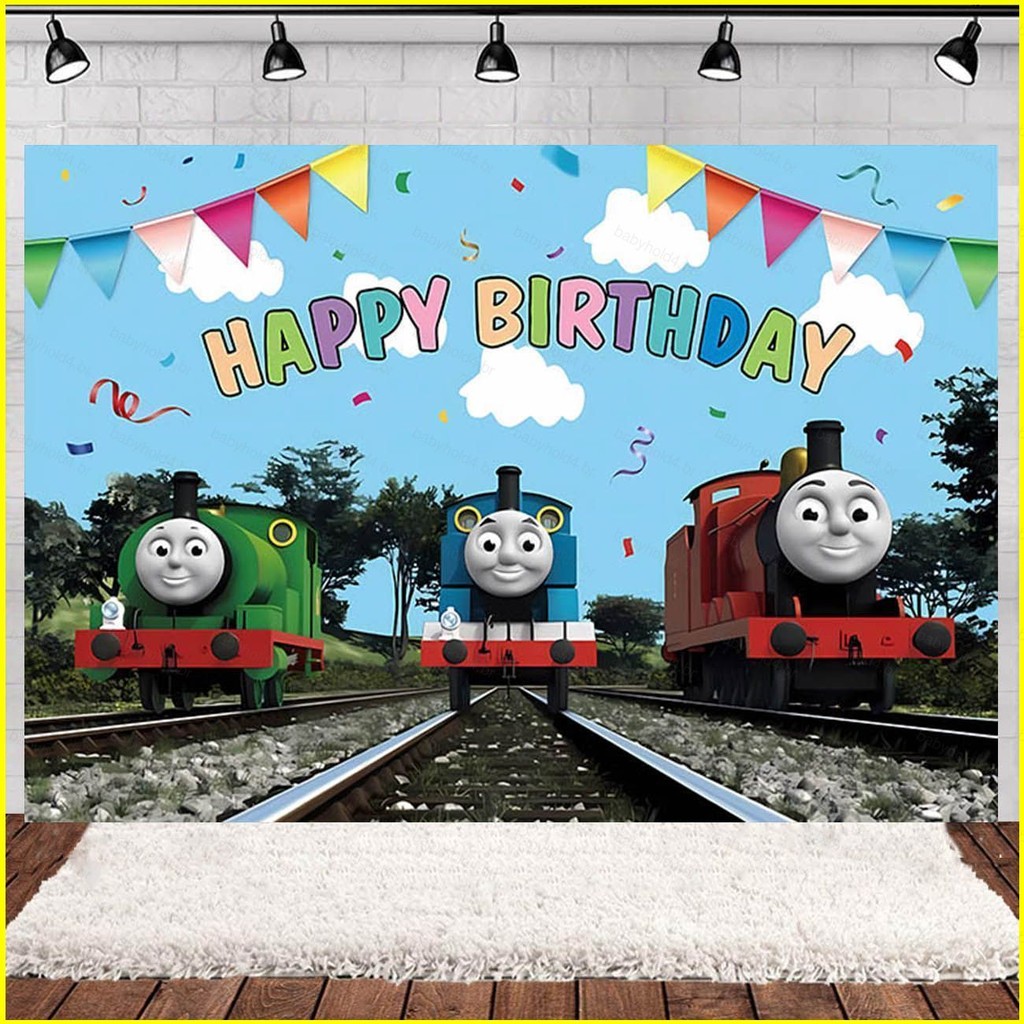 B4 The Railway Series Thomas Little Train Theme decoration PartyPhoto ...