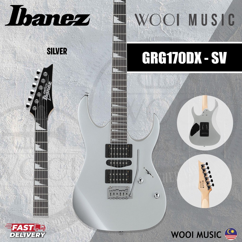 Ibanez RG Series GRG170DX SV HSH Electric Guitar - Silver | Shopee Malaysia