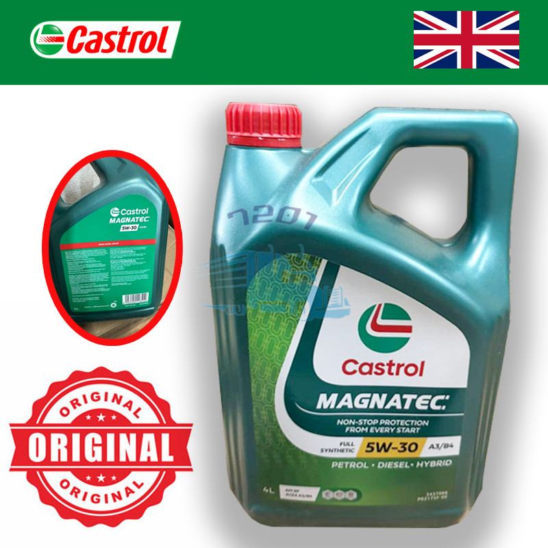 100%ORIGINAL CASTROL ENGINE OIL MAGNATEC 5W30 4Liter Fully Synthetic ...