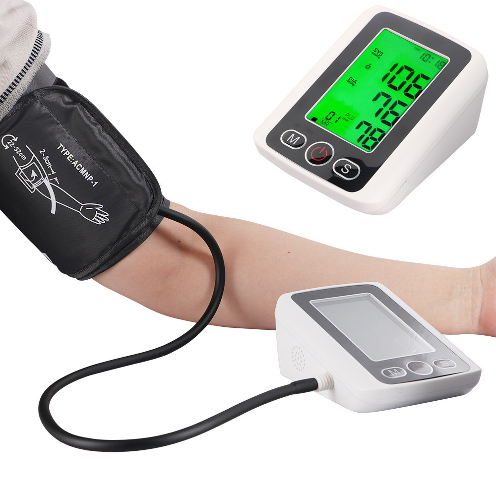 Blood Pressure Monitor Automatic Digital LCD Monitor Arm Blood Pressure ...