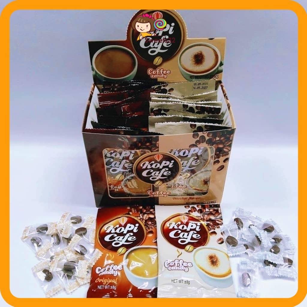 30pcs Kopi Cafe Coffee Candy Original & Mocha Flavor (±8gX30pcs) HALAL ...