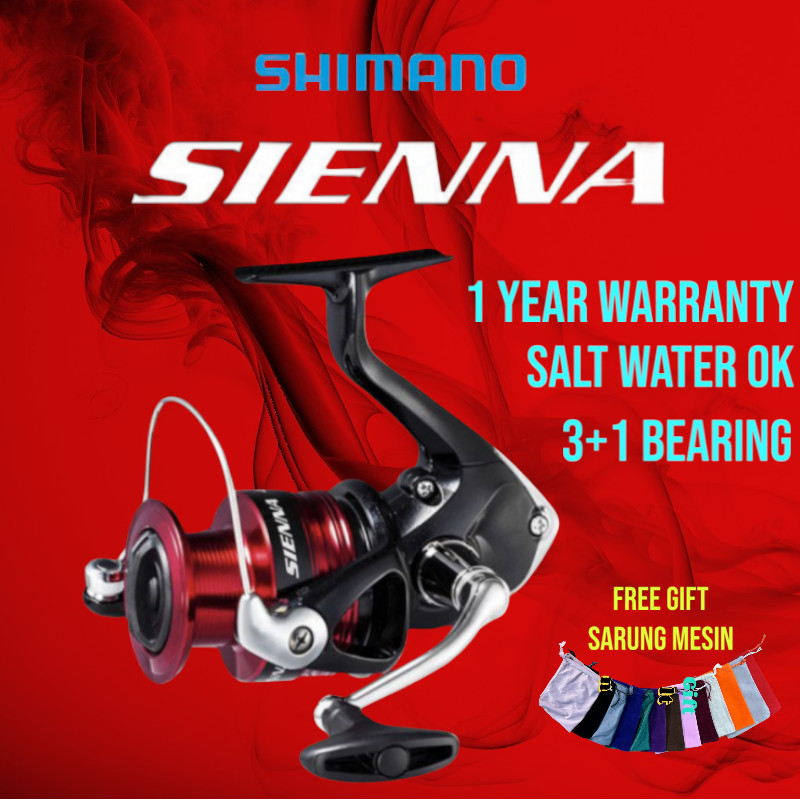 Shimano Sienna Spinning Fishing Reel mesin pancing air masin saltwater murah mcm catana FX ...