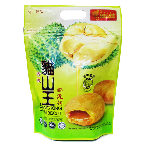 Loke Kee Musang King Durian Biscuit 240gm | Shopee Malaysia