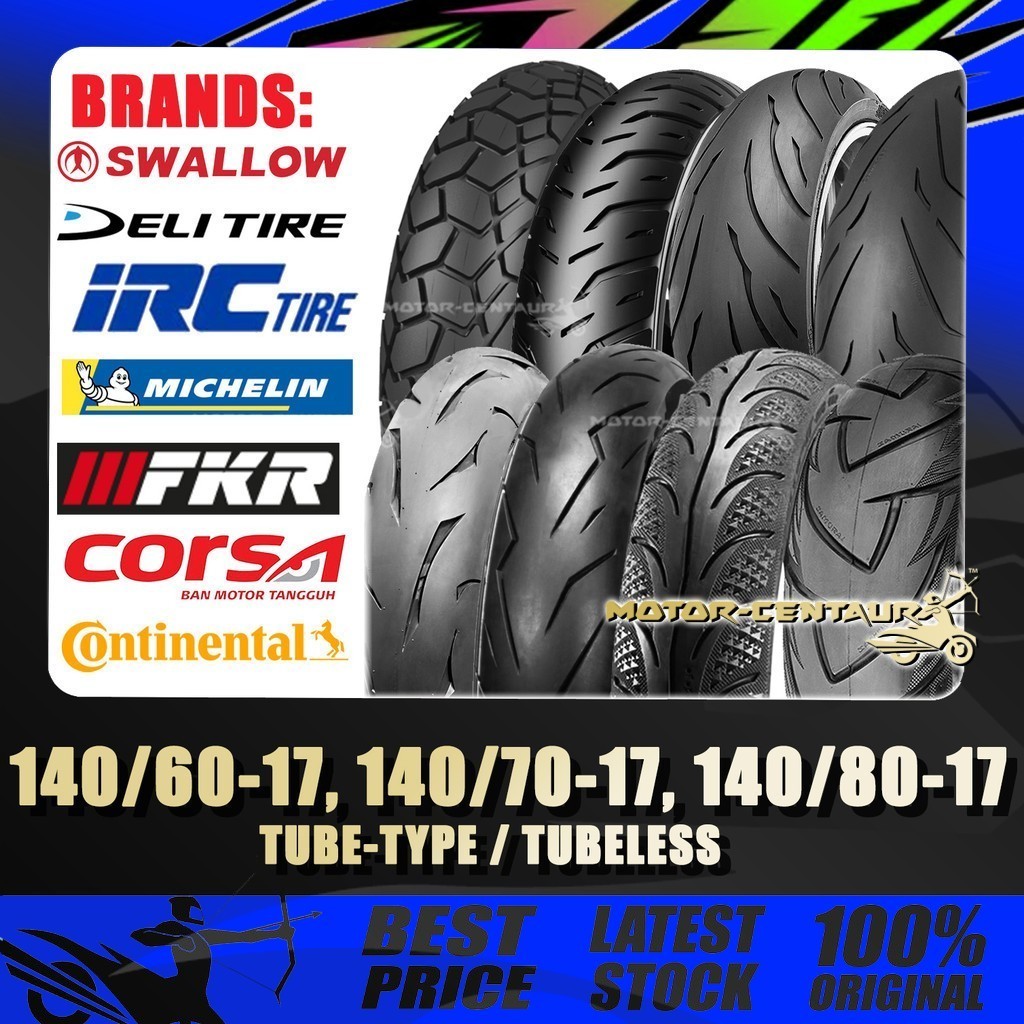 TAYAR 140/60-17,140/70-17,140/80-17 CONTINENTAL/CORSA/FKR/MICHELIN ...