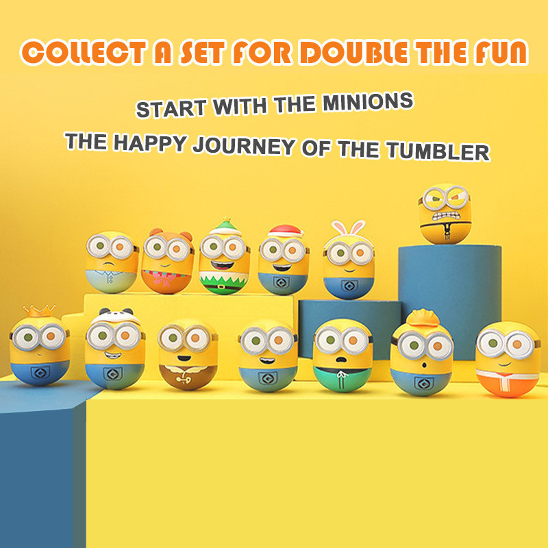 Minion Tumbler Blind Box Stress Relief Toy Big Eyed Doll Bob Trendy Toy ...