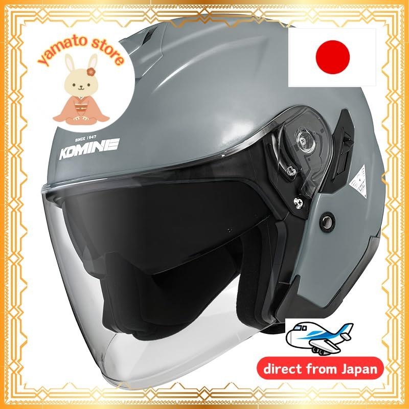 Komine (KOMINE) HK-172 FL Composite FRP Jet Helmet for Motorcycles Basalt Grey XL | Shopee Malaysia