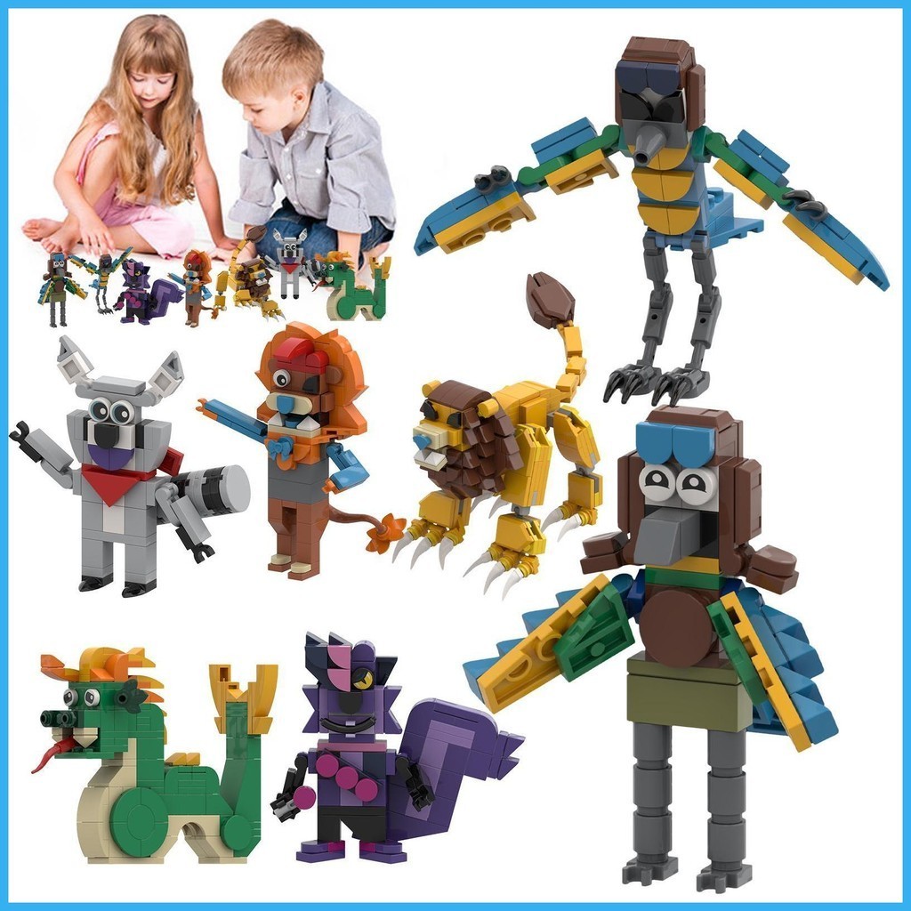 Mini Building Blocks Manual Assembly 3D Model Anime Characters ...
