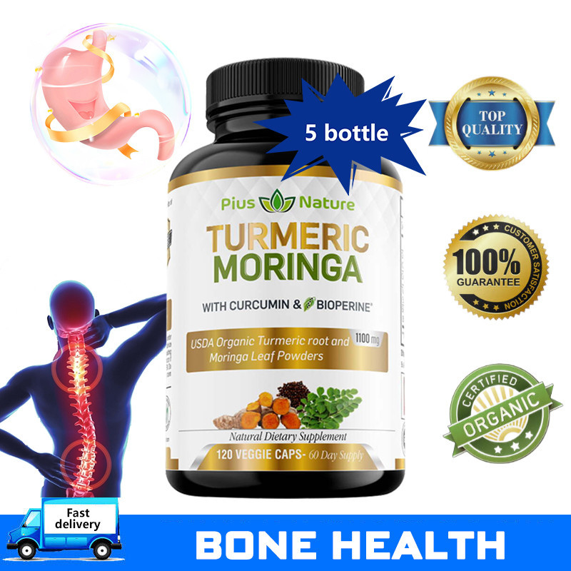 Curcumin Supplement and Moringa Powder - Antioxidants That Support ...
