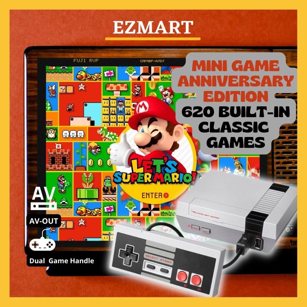 Built-In 620 Classic Games Mini Game Anniversary Edition TV Game ...