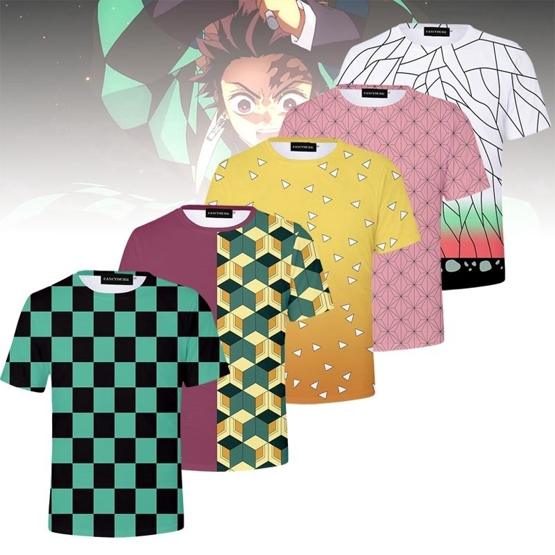 Japan Anime Demon Slayer Kimetsu no Yaiba Cosplay Tanjiro Kamado 3D ...