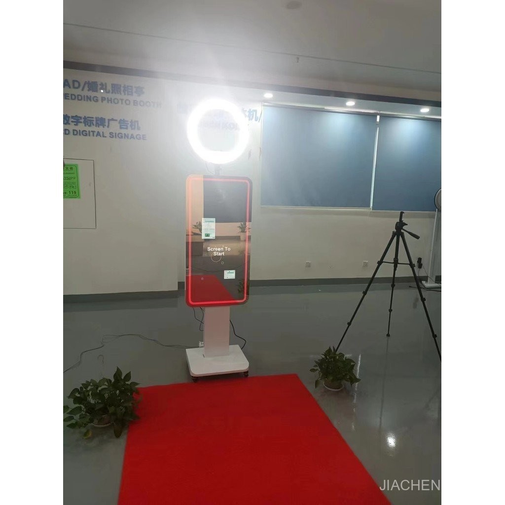 2024 40 inci reka bentuk baru interaktif skrin sentuh Photo Booth parti ...