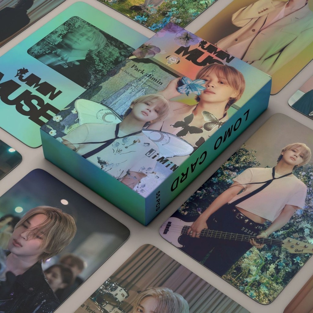 55 Pieces BTS Park JIMIN Solo Photocard JIMIN MUSE Laser Photocard ...