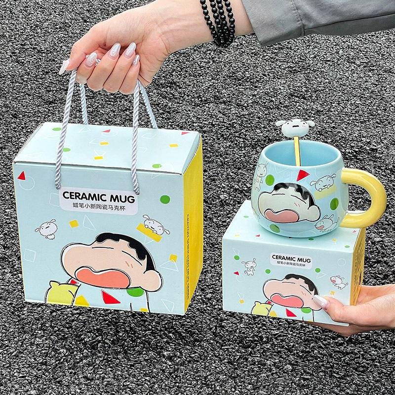 [Water Bottle Kids] Crayon Shin chan Office Coffee Mug Ceramic Cup with ...