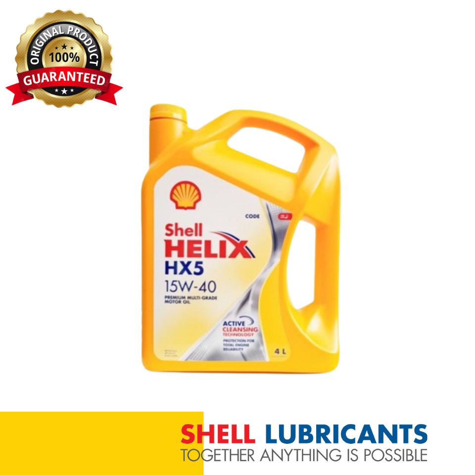 550045177 Shell Helix HX5 15W40 engine oil (4 liter) | Shopee Malaysia