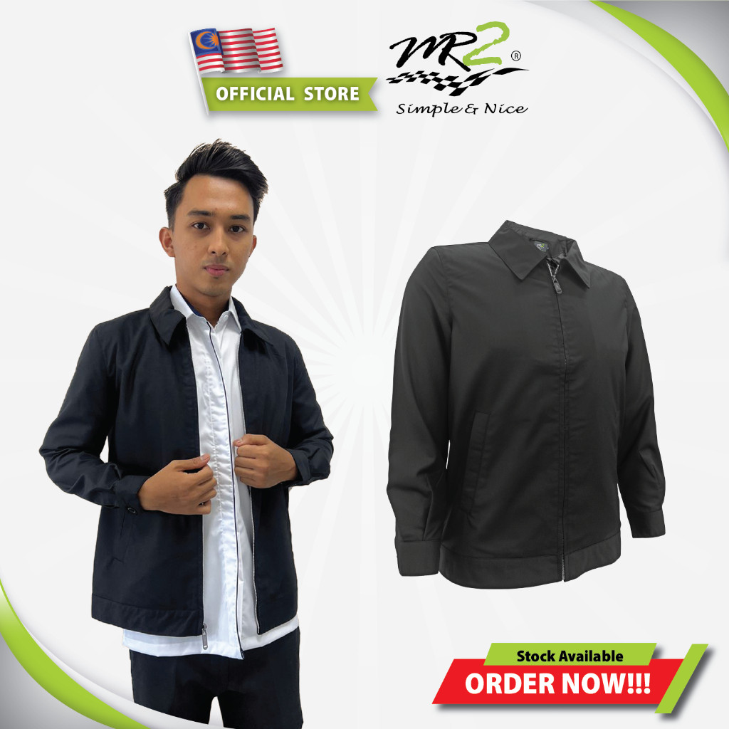MR2 Men Series Black Executive Jacket Mandarin Collar Normal Collar ...