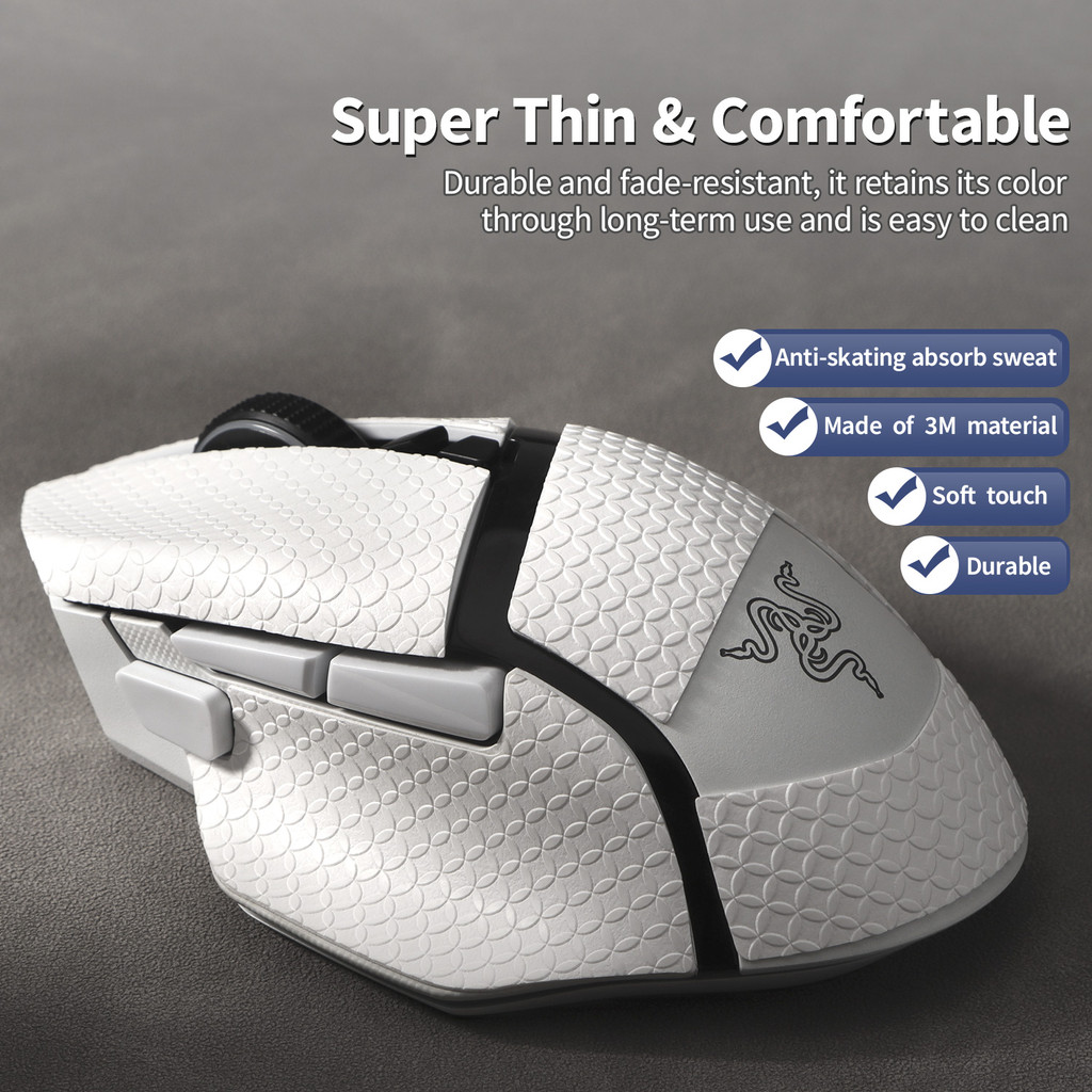 UCONS Durable Mouse Grip Tape for Razer Viper V3 Pro/V2 Pro/Deathadder ...