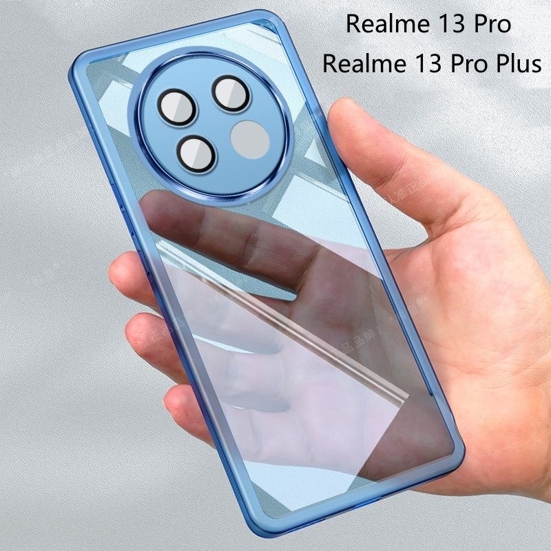 Casing Soft Silicone Transparent Phone Back Cover For Realme 13 12 Pro ...