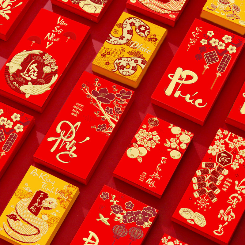 6pc 2025 Snake Year Red Packet Cute Snake Red Envelope Chinese Spring ...