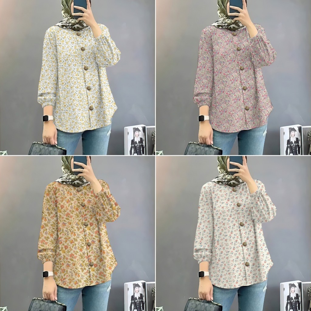 2024 Baju Muslim clothes plus size Baju Raya Vintage floral Muslimah ...