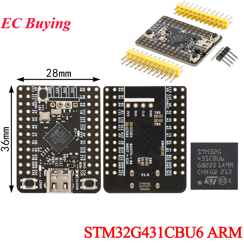2Pcs/1pc STM32G431CBU6 STM32 Mini Core Chip Development Board Module STM32G431 ARM Cortex-M4 ...