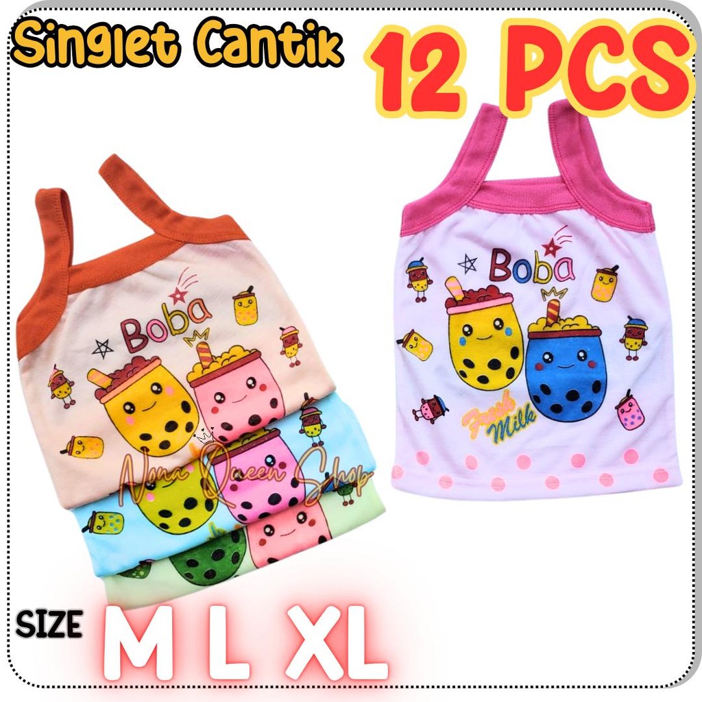 WHOLESALE 12 PCS / 1 DOZEN BOBA MOTIF CHILDREN'S SINGLETS 1-6 YEARS ...